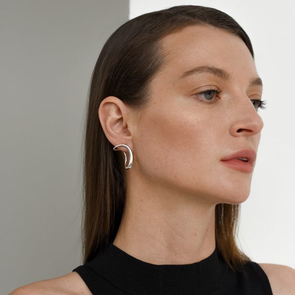 Крупные серьги Attre купить в интернет-магазине Darkrain